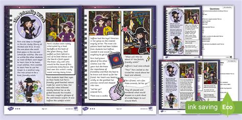 Ks1 The Friendly Witch Differentiated Reading Comprehension
