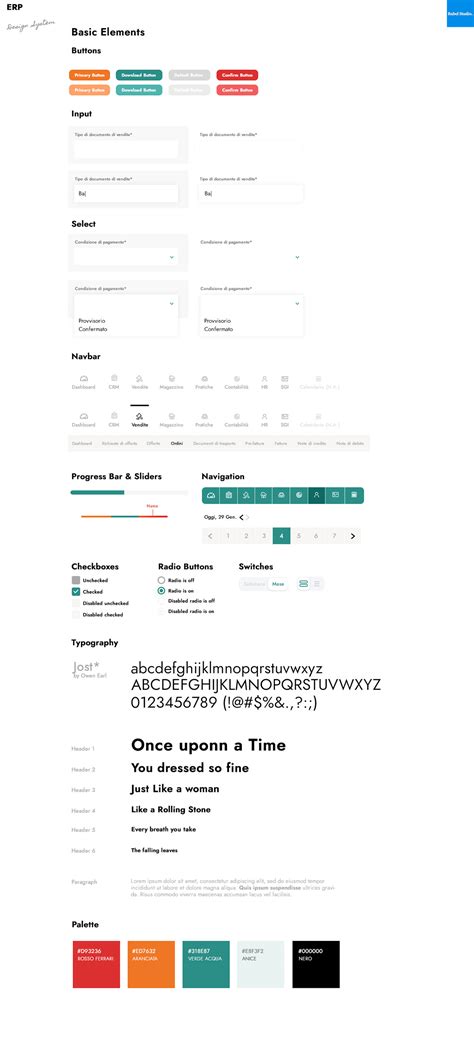 ERP Design System On Behance
