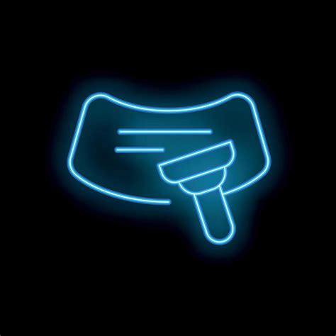 Neon Icon Of Barcode Scanner Scanning A Barcode Vector Art At Vecteezy