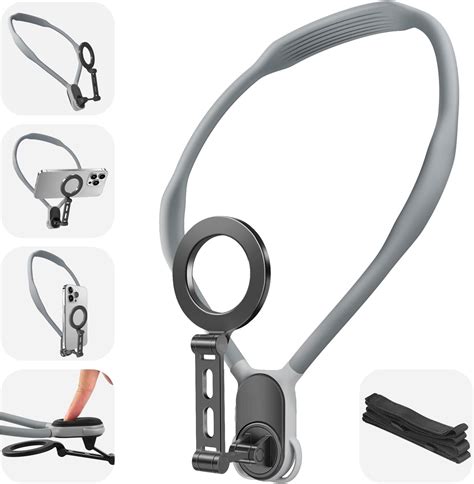 Magnetic Neck Phone Holder 4 In 1 Neck Mount For Phones