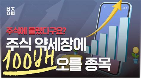 약세장에 100배 오를 종목 선정하는 방법 Youtube