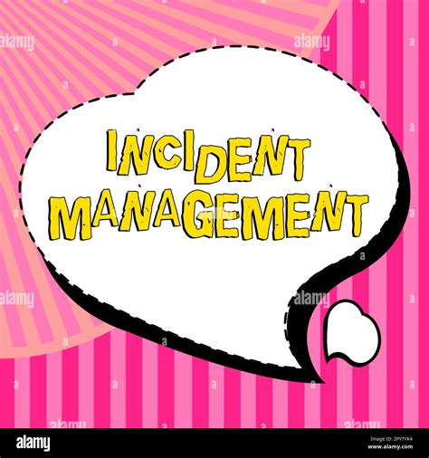 Hand Writing Sign Incident Management Word For Process To Return