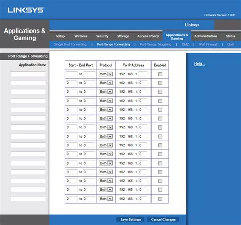 Linksys Cg7500 Router Port Forwarding Instructions