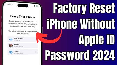 How To Factory Reset Iphone Without Apple Id Password Erase Iphone