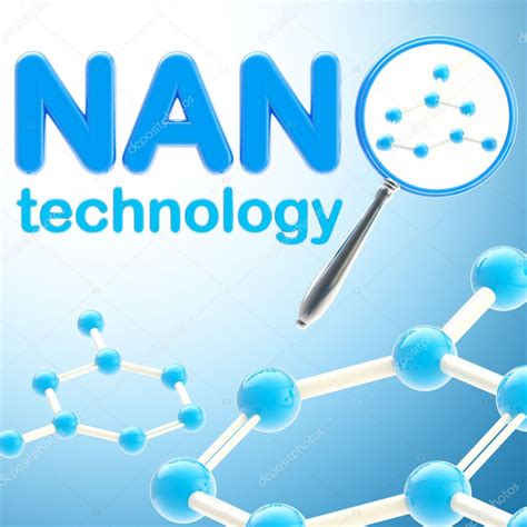 Nano Technology Blue Glossy Background Stock Photo Nbvf89 8904771