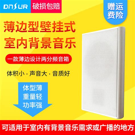 10w Ultra Thin Broadcast Wall Mounted Speaker Supermarket Restaurant Classroom Home Background