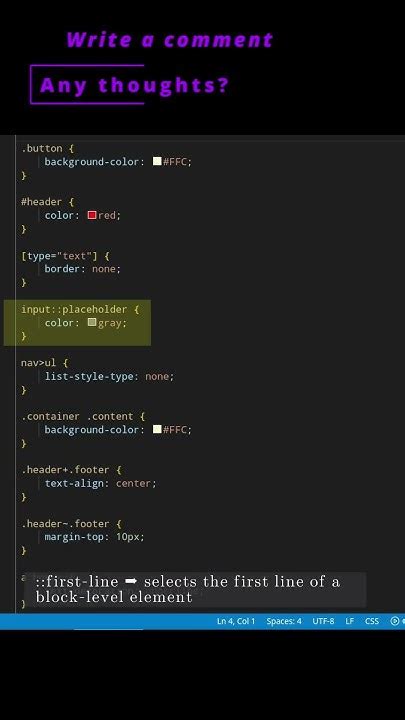 💻 Css 2c 💻 Pseudo Element Selector 💻 Html Html5 Css Css3 Csscourse