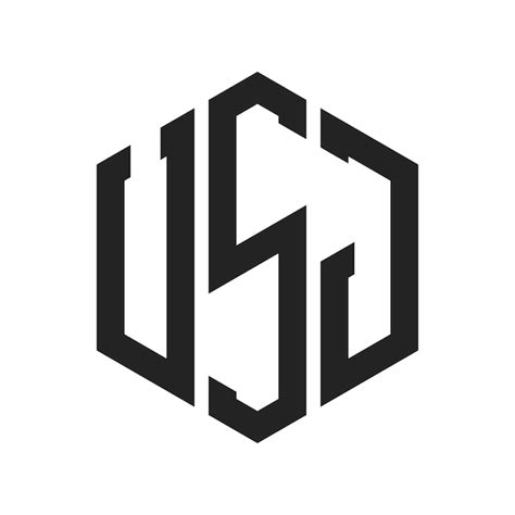 Premium Vector Usj Logo Design Initial Letter Usj Monogram Logo Using