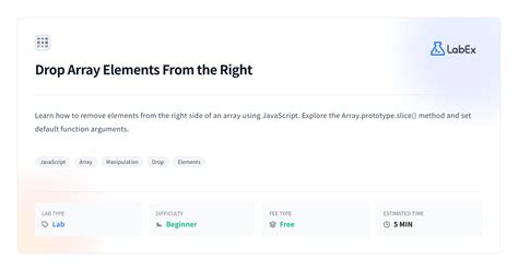 Javascript 배열 조작 요소 삭제 Drop Elements Labex