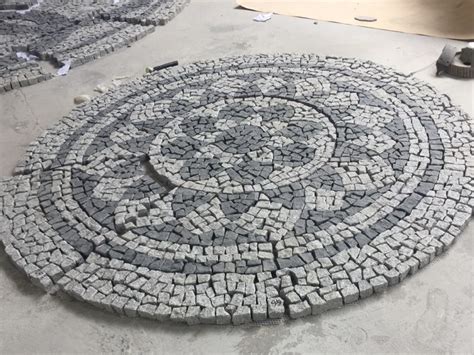 Flower Pattern Grey Granite Circle Paving China Natural Stone Manufacturer And Wholesale Supplier