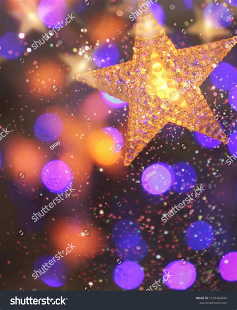 Christmas Backgroud Stars Bokeh Foto De Stock 1234463494 Shutterstock