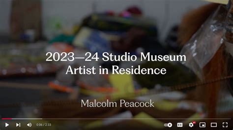 202324 Artist In Residence Malcolm Peacock Studio Museum In Harlem