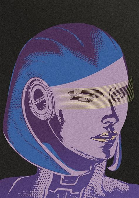 Edi Portrait From Mass Effect Pop Art Inspired Poster Etsy