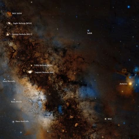 Kaus Australis Epsilon Sagittarii Star System Name Constellation
