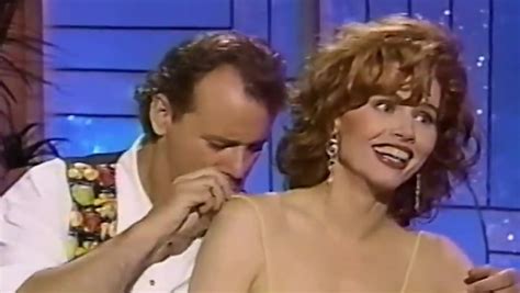 Bill Murray Repeatedly Touches Geena Davis In Resurfaced 1990 Clip