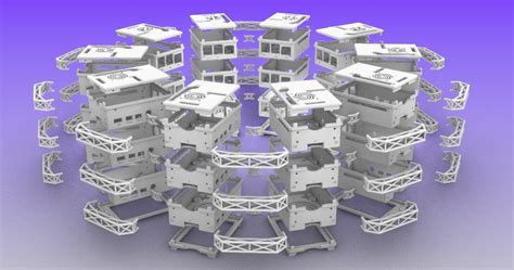 Free 3d File Raspberry Pi 4 Modular Radial Stacking Cluster Array 🔌・3d