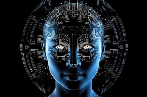 Chica Asistente Virtual Chat Bot Conectado A Internet Mediante Cables