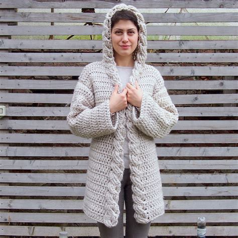 Crochet Hooded Cardigan Pattern Free Web These Easy Hooded Cardigan