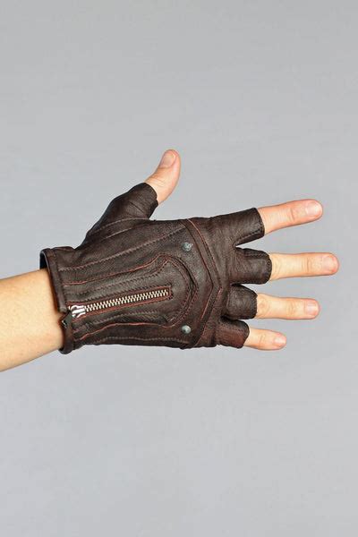 5d X Steam Trunk Mojo Moto Gloves Brown Leather Five And Diamond