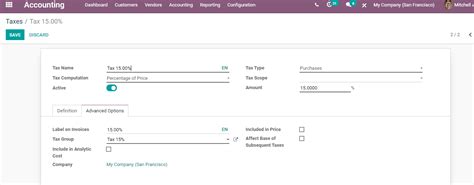 How To Configure Chart Of Accounts In Odoo