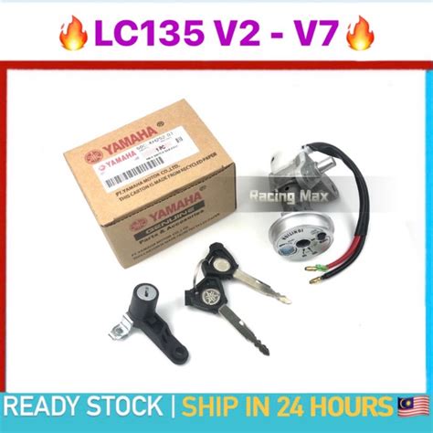 Original Yamaha 135lc New Lc135 V2 V3 V4 V5 V6 V7 Main Switch Set Kunci Key Set Suis Rumah Kunci