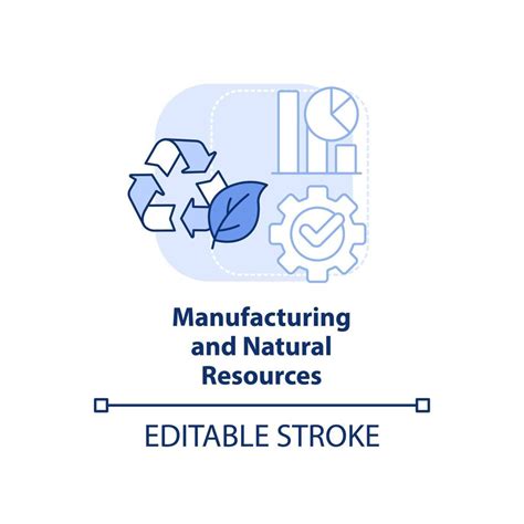 Manufacturing And Natural Resources Light Blue Concept Icon Big Data Application Abstract Idea
