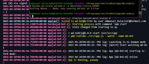 Nodejs Heroku With Docker Error H14no Web Processes Running