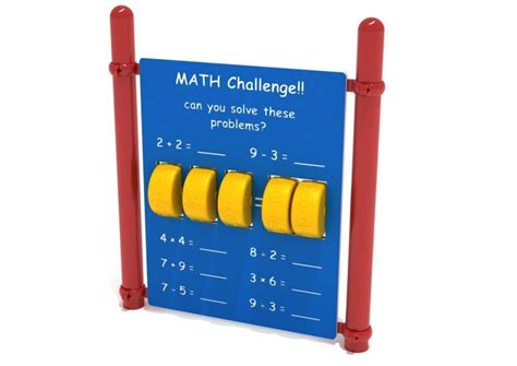 Math Panel With Posts Freestanding Recreation Installations