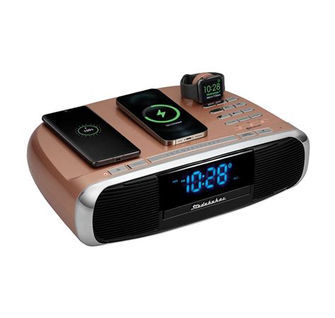 Studebaker Workstation Clock Radio With Cd Bluetooth And Wireless
