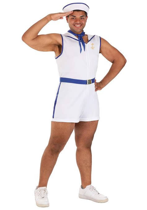 Plus Size Sunbathing Sailor Mens Costume Sailor Costumes