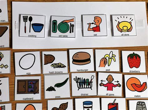 Other Sensory Toys Boardmaker Autism PECS Food Cards Picture Exchange