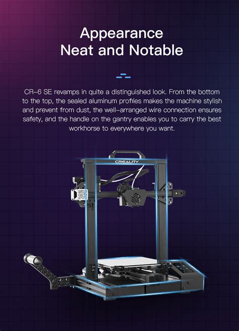 High Precision Creality Cr 6se 3d Printer Hub360