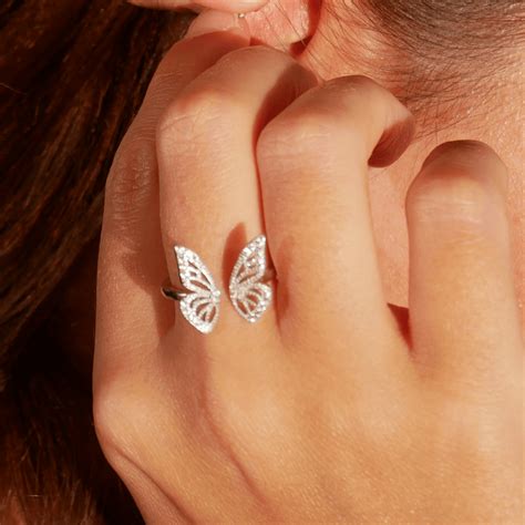 Tiny Butterfly Ring S925 Fancy Jewelry Fancy Jewellery Stylish Jewelry