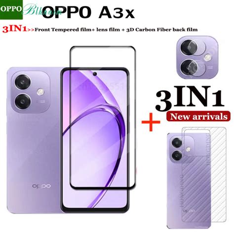 Blknaim 3in1 Oppo A3x Full Cover Matte Ceramic Film Screen Protector