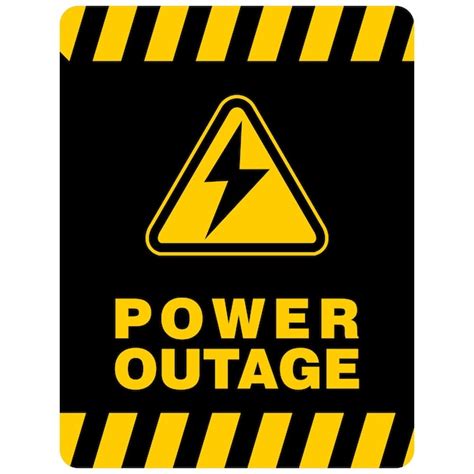 Premium Vector A Caution Sign That Says Power Repair Is On A White Background