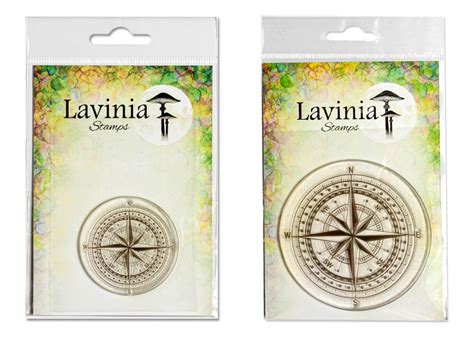 Lavinia Stamps Compass Set Large Compass Stamp Clear Cling Stamp