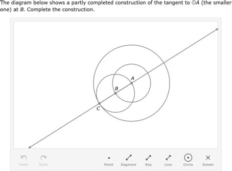 IXL Construct A Tangent Line To A Circle Grade Maths Practice