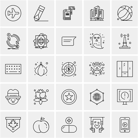 Pen Pencil Scale Education Business Flat Line Filled Icon Vector Banner