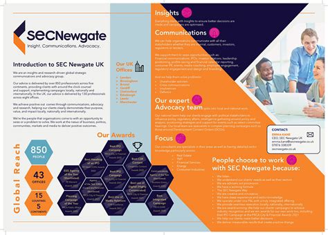 Sec Newgate Uk 2 Pager Design On Behance
