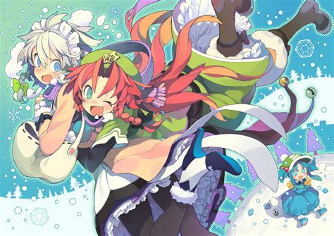 Aqua Eyes Aqua Hair Blush Braids Dress Gloves Gray Hair Green Eyes Hat