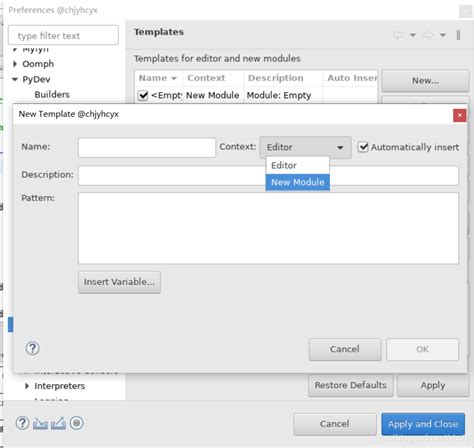 Eclipse Pydev插件配置python默认导入模块pydev添加自定义模块 Csdn博客