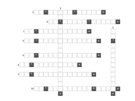 Telling Time Crossword