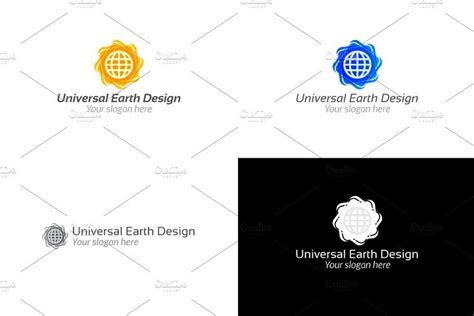 Universal Earth Design Logo Logo Design Earth Design Print Designs