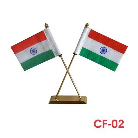 Cf 02 Khadi Rectangle Cross Car Flag At ₹ 295 Piece Car Flag In Mumbai Id 2856313570012