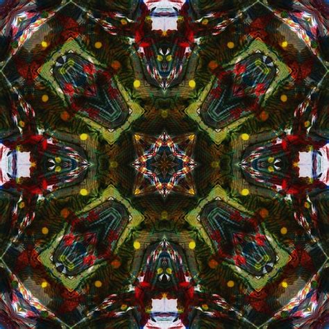 Premium Photo Seamless Colorful Ornate Art Pattern