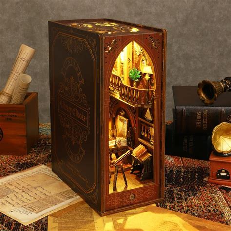 Румбокс "Библиотека" / Интерьерная миниатюра / Book nook 03 - купить с ...