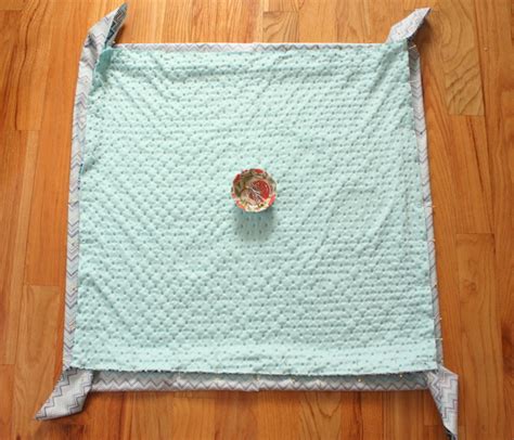 How To Sew A Cuddle Minky Self Binding Receiving Blanket With Mitered Corners