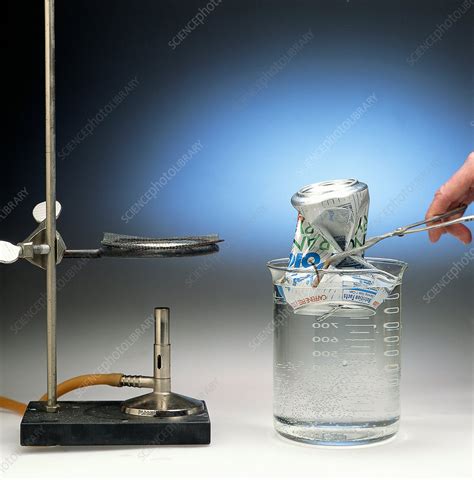 Collapsing Can Experiment Stock Image C002 8080 Science Photo Library