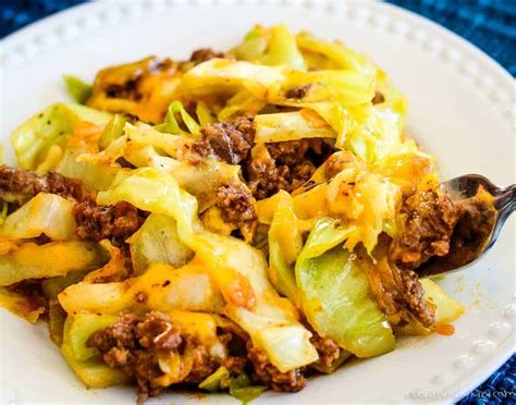 Ground Beef Taco Cabbage Skillet Creations By Kara