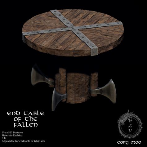 Second Life Marketplace H2v End Table Of The Fallen